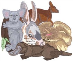 Australian Animals Embroidery Design | EmbroideryDesigns.com