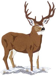 Mule Deer Embroidery Design | EmbroideryDesigns.com