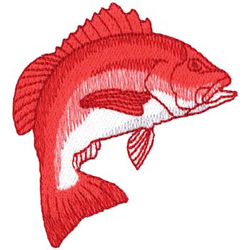 Red Snapper Embroidery Design | EmbroideryDesigns.com