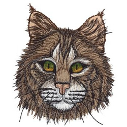 Bobcat Head Embroidery Design | EmbroideryDesigns.com