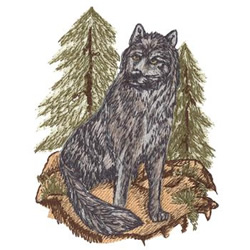 Wolf Embroidery Design | EmbroideryDesigns.com