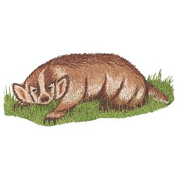 Badger Embroidery Design | EmbroideryDesigns.com