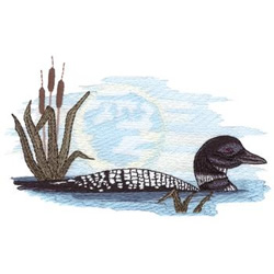 Loon Embroidery Design | EmbroideryDesigns.com
