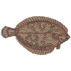 Winter Flounder Embroidery Design | EmbroideryDesigns.com