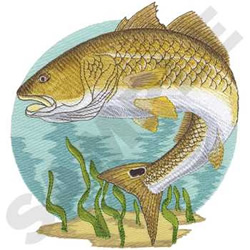 Redfish Embroidery Design | EmbroideryDesigns.com