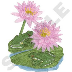 Tree Frogs Embroidery Design | EmbroideryDesigns.com