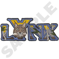 Lynx Text Embroidery Design | EmbroideryDesigns.com