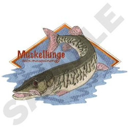 Muskie Embroidery Design | EmbroideryDesigns.com