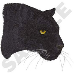 Panther Head Embroidery Design | EmbroideryDesigns.com