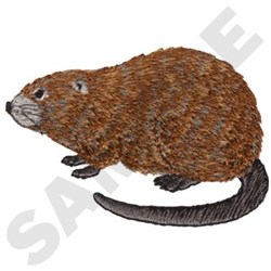 Muskrat Embroidery Design | EmbroideryDesigns.com