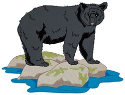 Black Bear Embroidery Design | EmbroideryDesigns.com