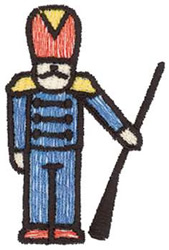 Toy Soldier Embroidery Design | EmbroideryDesigns.com