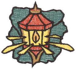 Lamppost Embroidery Design | EmbroideryDesigns.com