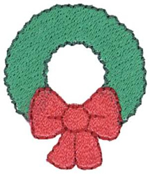 Christmas Wreath Embroidery Design | EmbroideryDesigns.com