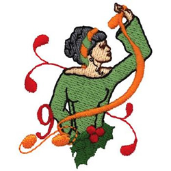 9 Ladies Dancing Embroidery Design | EmbroideryDesigns.com