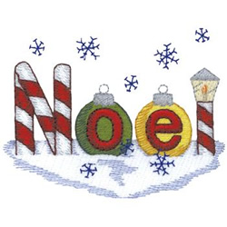 Noel Embroidery Design | EmbroideryDesigns.com