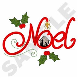 Noel Embroidery Design | EmbroideryDesigns.com
