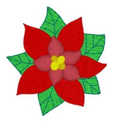 Poinsettia Embroidery Design | EmbroideryDesigns.com