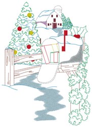 Christmas Mail Embroidery Design | EmbroideryDesigns.com
