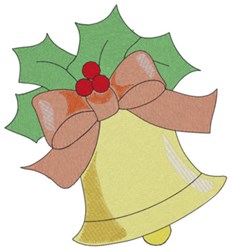 Christmas Bell Embroidery Design | EmbroideryDesigns.com