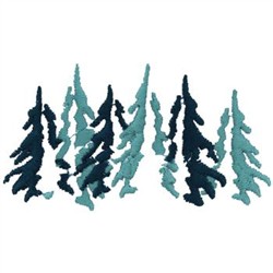 Evergreen Trees Embroidery Design | EmbroideryDesigns.com