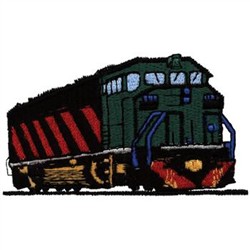 Train Engine Embroidery Design | EmbroideryDesigns.com