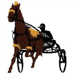 Harness Racer Embroidery Design | EmbroideryDesigns.com