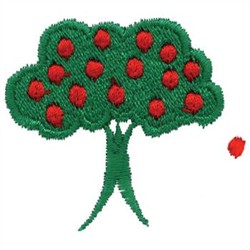 Apple Tree Embroidery Design | EmbroideryDesigns.com