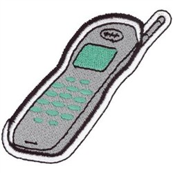 Cell Phone Embroidery Design | EmbroideryDesigns.com