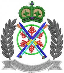 Banner Emblem Embroidery Design | EmbroideryDesigns.com