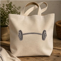 Barbell Embroidery Design | EmbroideryDesigns.com