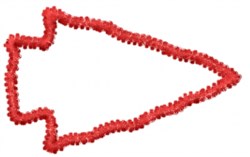 Arrowhead Outline Embroidery Design | EmbroideryDesigns.com