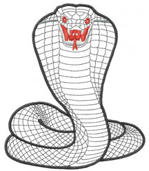 COBRA Embroidery Design | EmbroideryDesigns.com