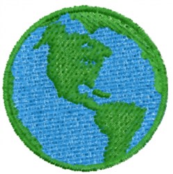 Earth Embroidery Design | EmbroideryDesigns.com