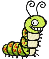 Cute Caterpillar Embroidery Design | EmbroideryDesigns.com