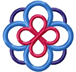 Geometric Loops Outline Embroidery Design | EmbroideryDesigns.com