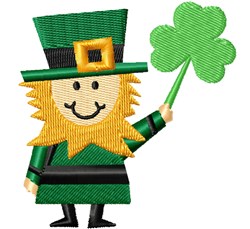 Cute Leprechaun Embroidery Design | EmbroideryDesigns.com