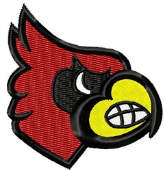 Mad Cardinal Embroidery Design | EmbroideryDesigns.com