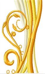 Vertical Vines Embroidery Design | EmbroideryDesigns.com