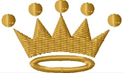 Basic Crown Embroidery Design | EmbroideryDesigns.com