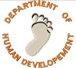 Human Development Logo Embroidery Design | EmbroideryDesigns.com