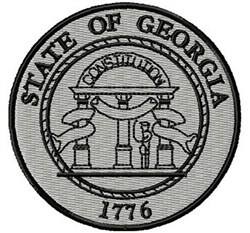 Georgia State Seal Embroidery Design | EmbroideryDesigns.com