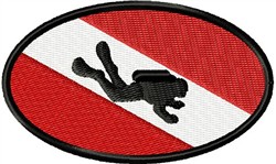 Scuba Diver Patch Embroidery Design | EmbroideryDesigns.com