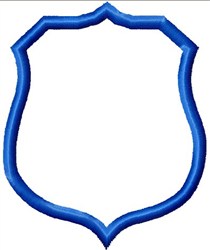 Shield Outline Embroidery Design | EmbroideryDesigns.com