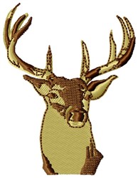 8 Point Buck Embroidery Design | EmbroideryDesigns.com