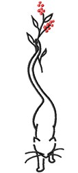 Cat & Flowers Embroidery Design | EmbroideryDesigns.com