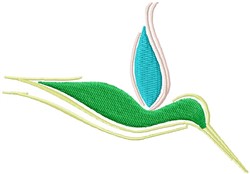 Stylized Hummingbird Embroidery Design | EmbroideryDesigns.com