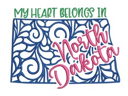 North Dakota Embroidery Design | EmbroideryDesigns.com