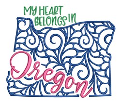 Oregon Embroidery Design | EmbroideryDesigns.com