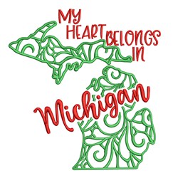 Michigan Embroidery Design | EmbroideryDesigns.com